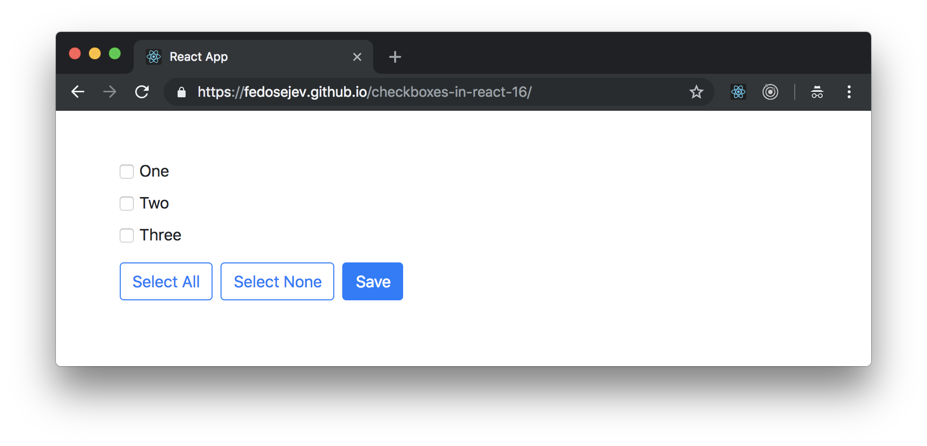 Checkboxes In React 16 React Tips